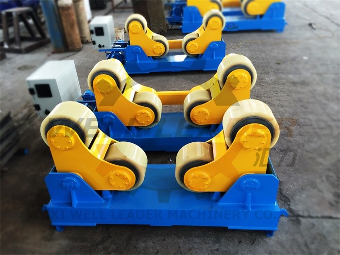 Self Aligned Pipe Tank Welding Rotator For 30 Ton , Max 4200mm Diameter