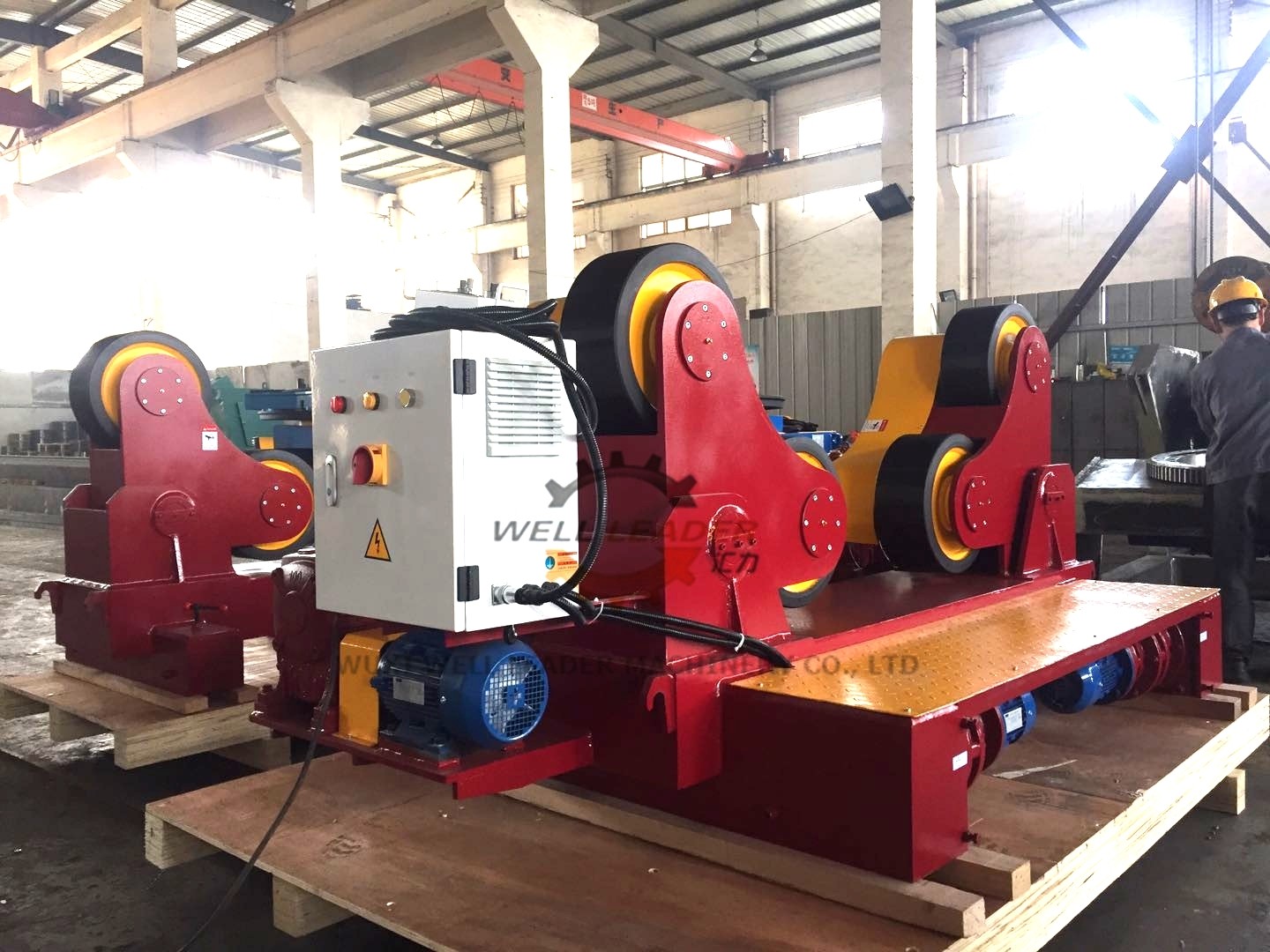 High Effciency Automatic Pipe Self Aligned Welding Rotator Motorized Travel